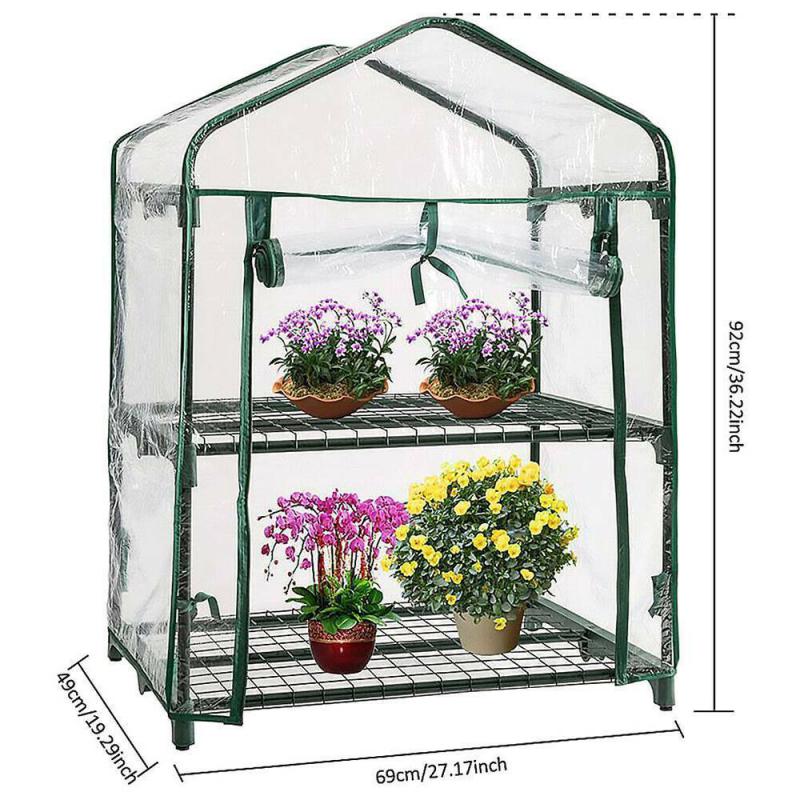 2/3/4/5 Tier PVC Mini Home Garden Greenhouse Plant... – Grandado