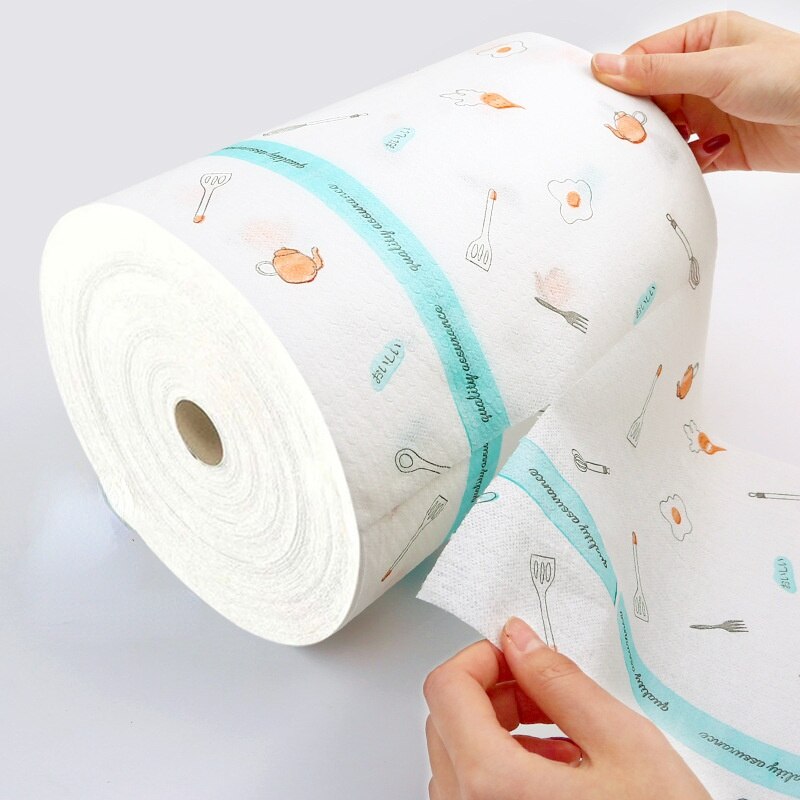 50sheets/roll Disposable Dishwashing Paper Wood Pu... – Vicedeal