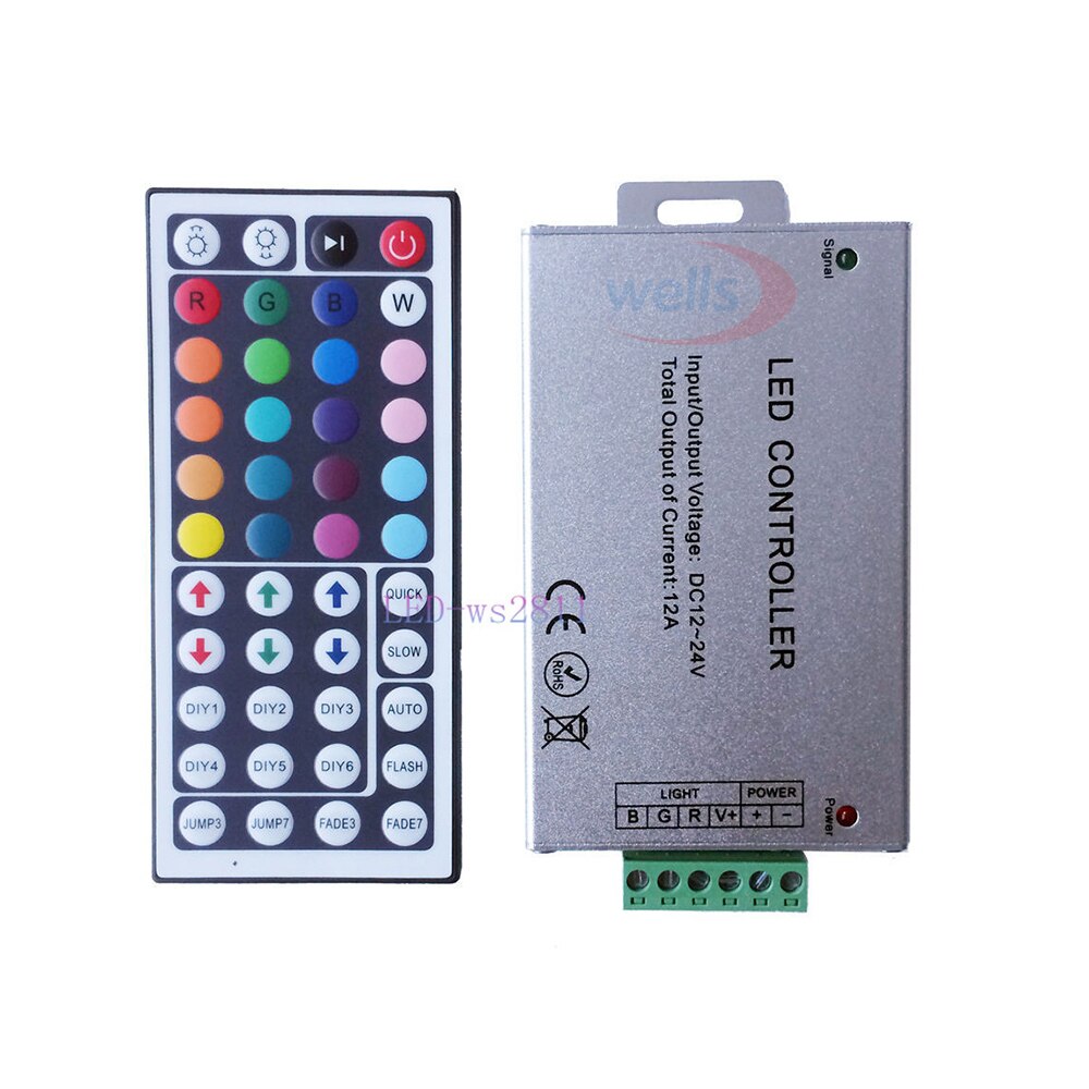 Dc 12 v 24 v rgb led controlador mini 3key 10key 1... – Grandado