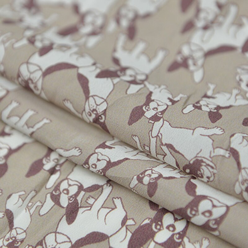 90cm*135cm dogs positional print silk cotton fabri... – Vicedeal
