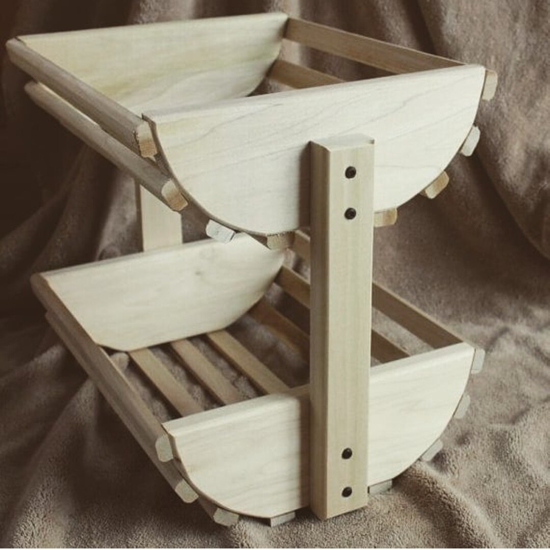 Wood Crisper & Fruit Bowl Rack – Grandado