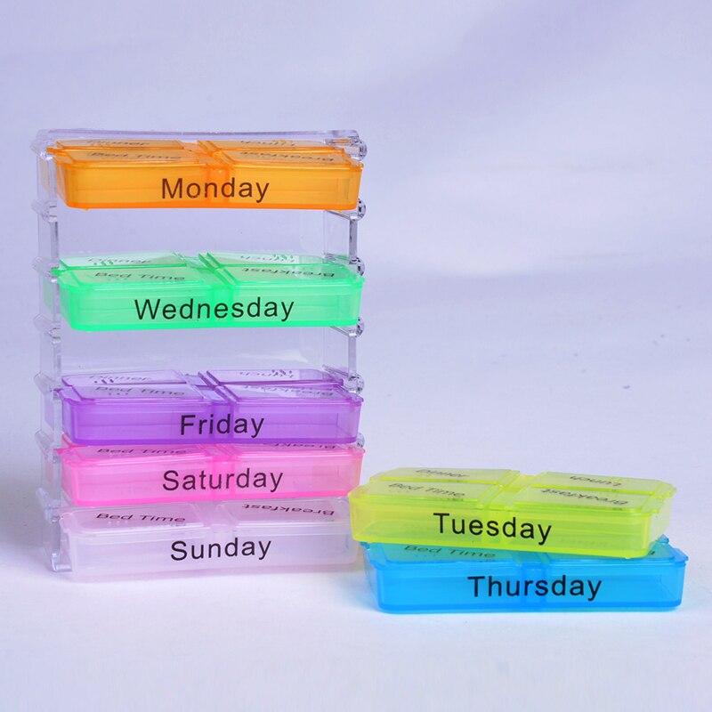 Medicine Weekly Storage Pill 7 Day Tablet Sorter B... – Grandado