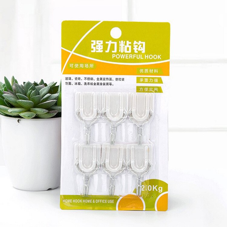 Plastic Hooks Door Hanging Seemless Adhesive Hook ... – Grandado