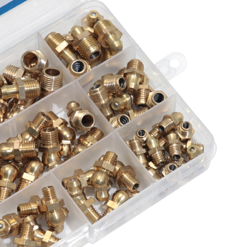 95 pcs M6 M8 M10 Messing Zerk Rechte en 90 en 45 G... – Grandado