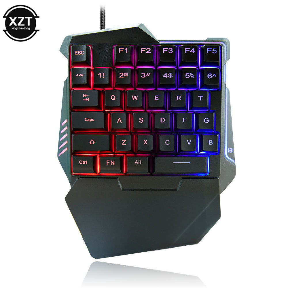 USB One-handed Keyboard Gaming Mechanical Keyboard... – Grandado