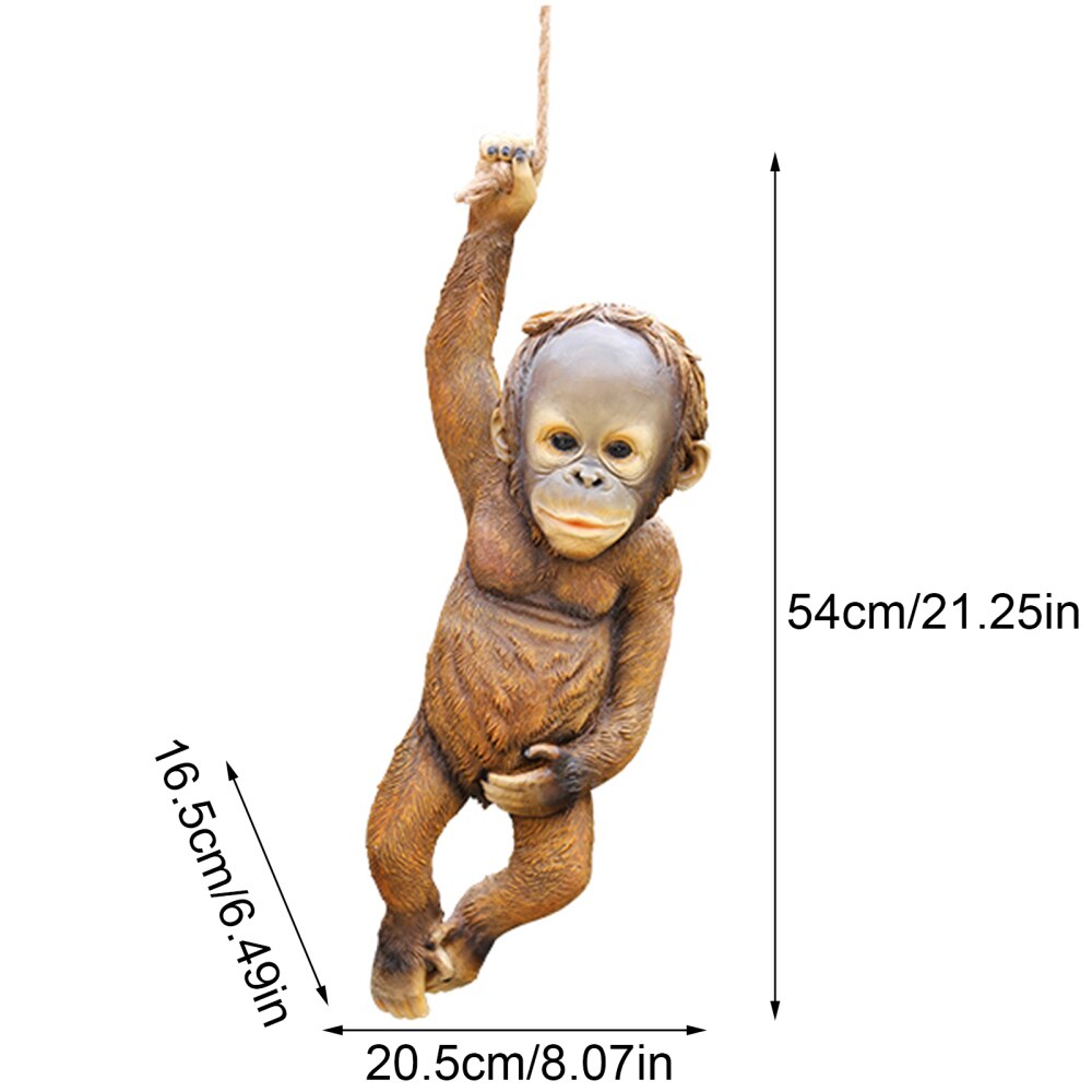 Ornaments Garden Dec Monkey Resin Simulation Outdo... – Grandado