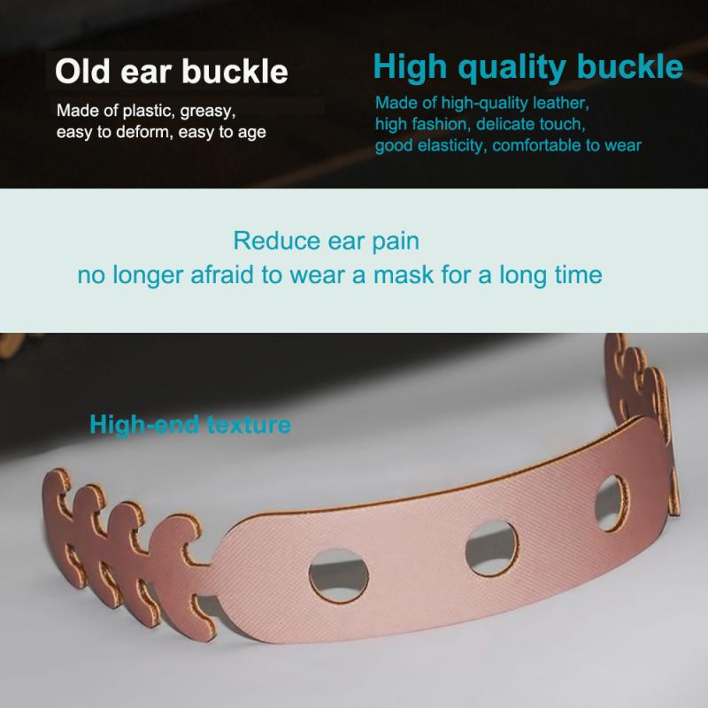 Mask Extension Buckle Silicone Leather Texture Fac... – Grandado