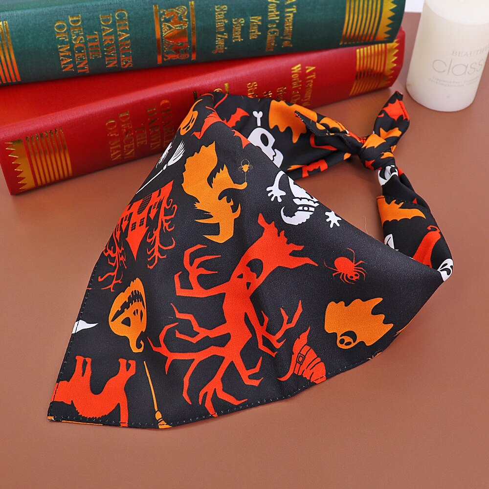 Halloween Hond Kat Bandana Kraag Puppy Kat Banadas... – Grandado