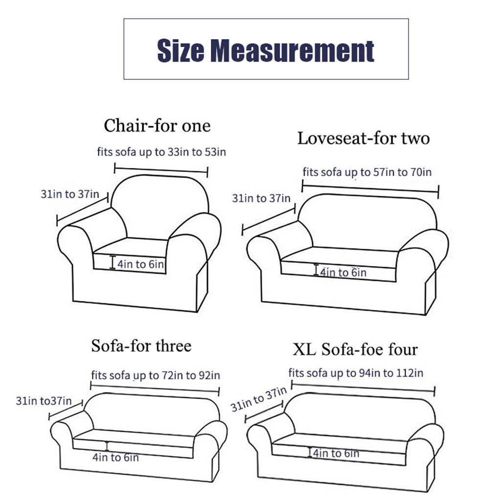 Single Seat Sofa Couch Cover Elastic Cover Elastic... – Vicedeal