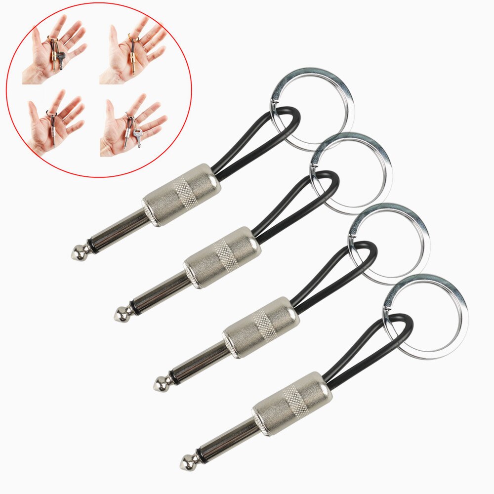 4Pcs Guitar Key Holder 6.35mm Audio Plug Type Keyc... – Grandado
