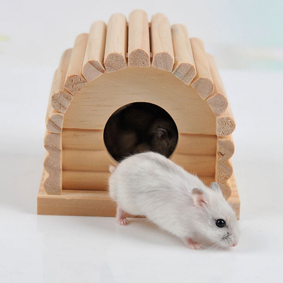 Pet Hamster Wooden House Detachable Small Animal H... – Grandado