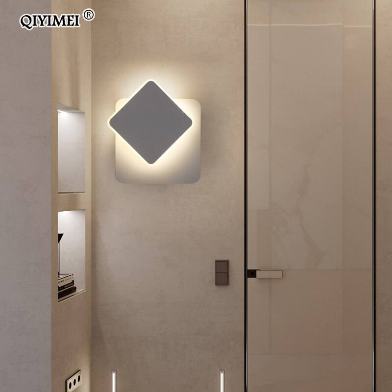square LED Wall Lamp for Bedroom living room white... – Vicedeal