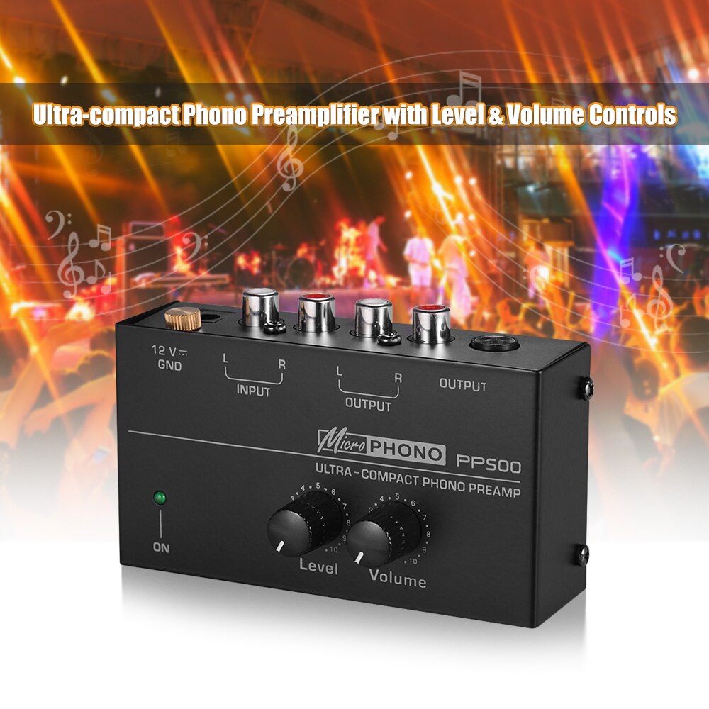 Ultra-compact Phono Preamp Preamplifier with Level... – Vicedeal