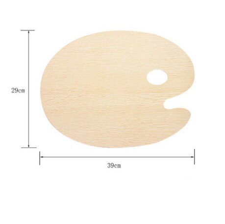 1 Pcs Square round wood Watercolor Palette Paint T... – Grandado