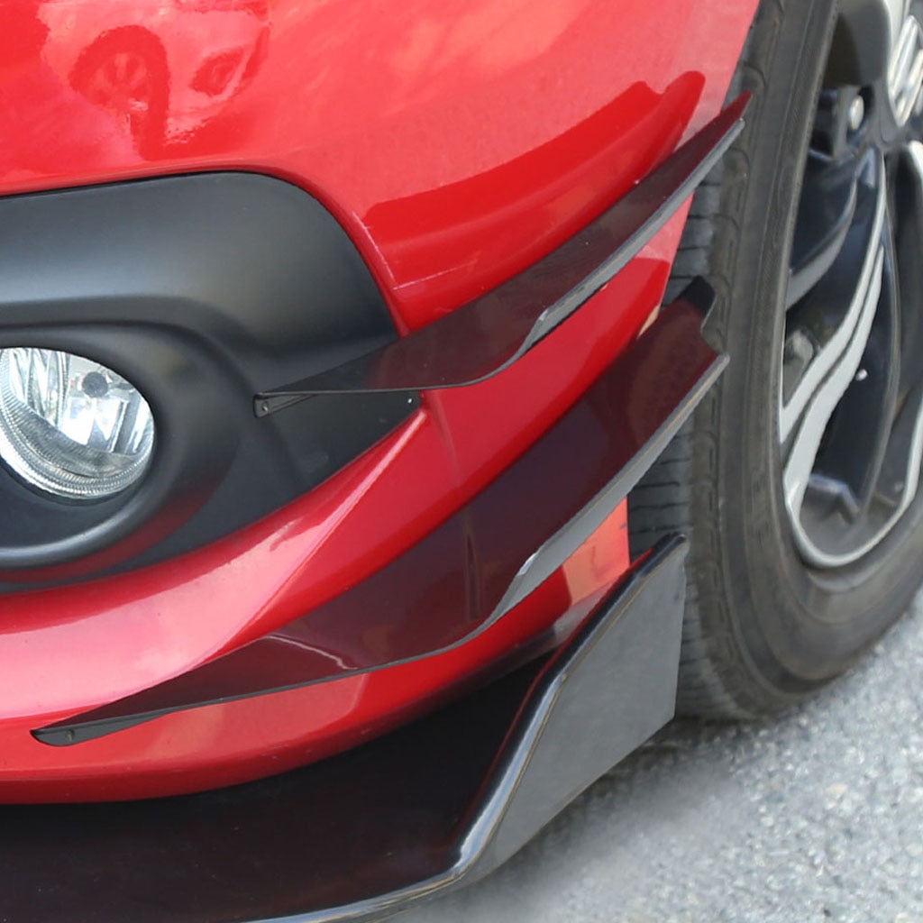 4 Pieces Universal Carbon Fiber Front Bumper Split... – Vicedeal