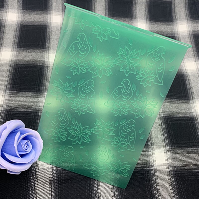 Embossing plastic folding making Birds and Flowers... – Grandado