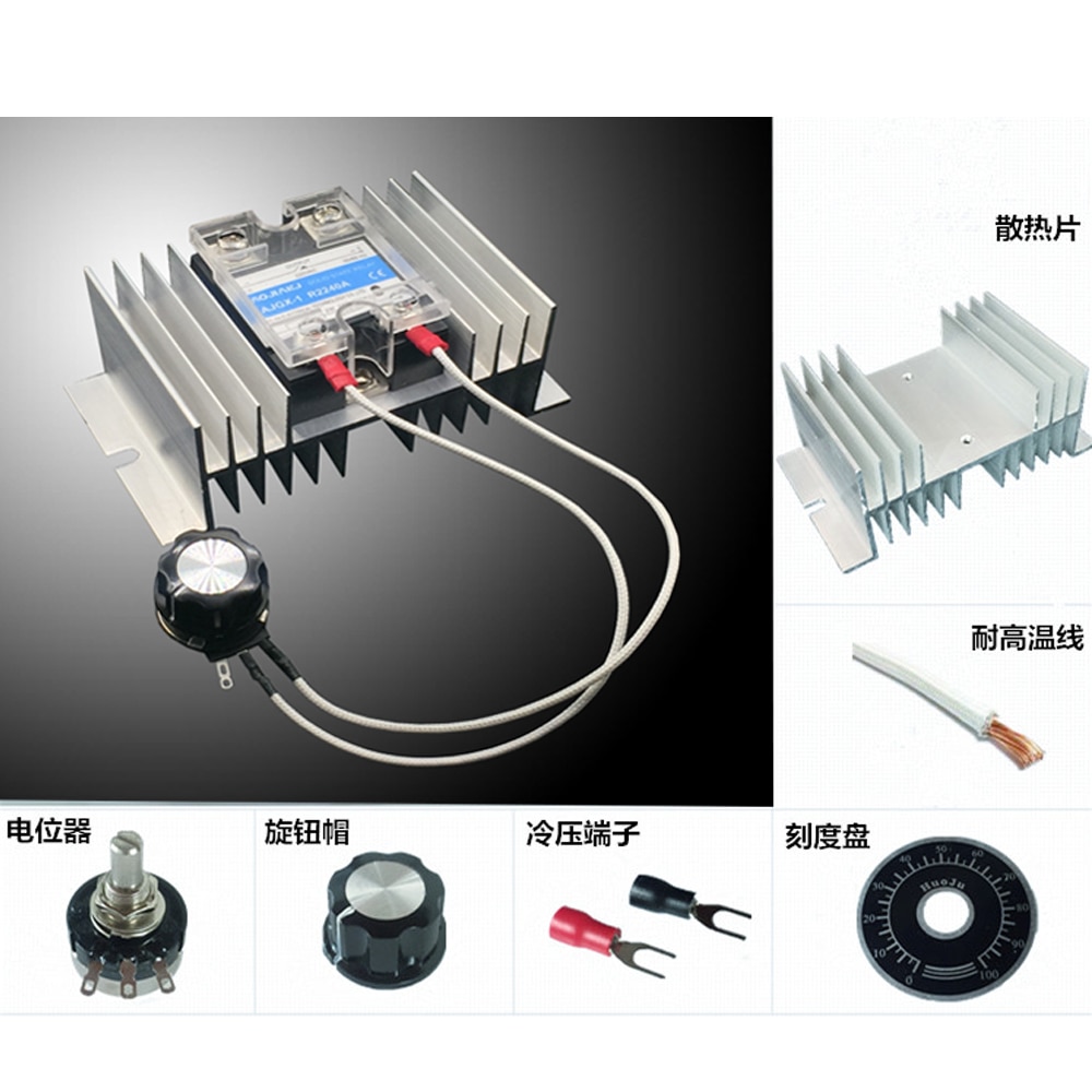 High Power 8000W 0-220V AC SCR Electric Voltage Regulator Motor Speed ...