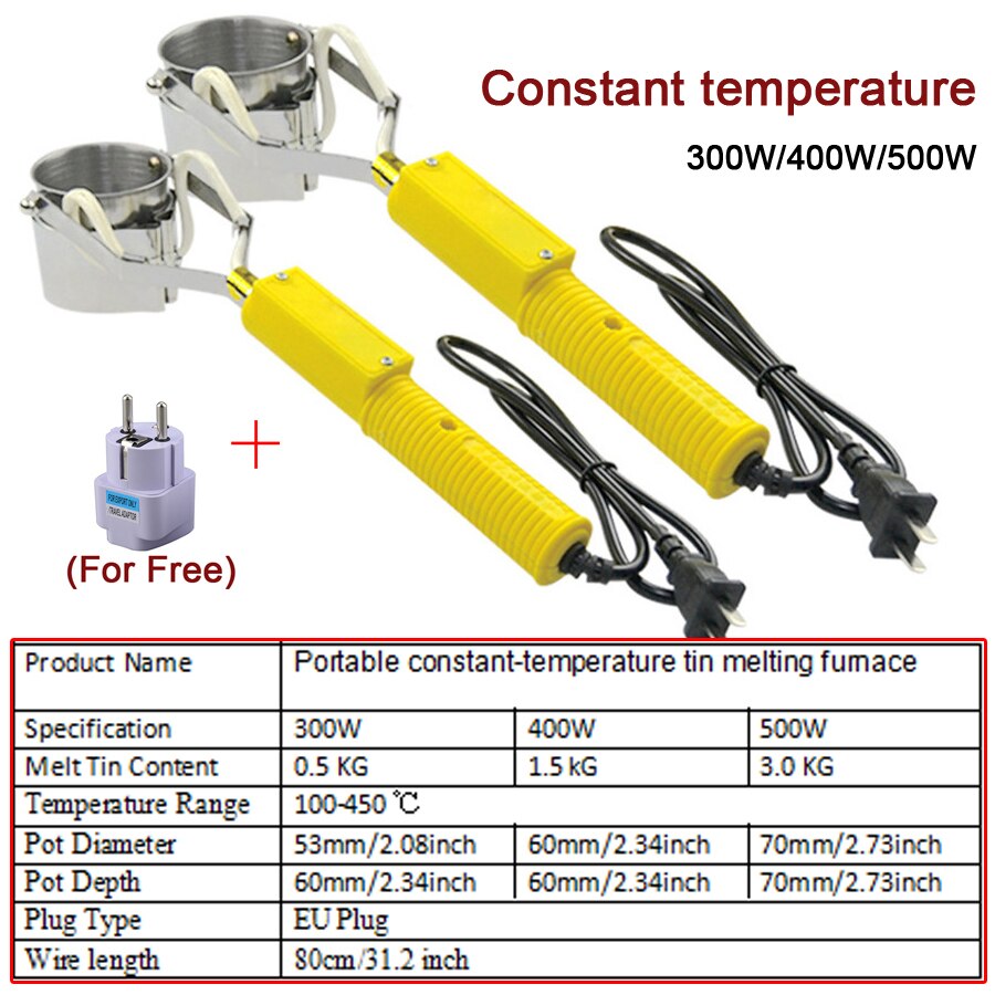 300W/400W/500W Portable Solder Pot Tin Melting Fur... – Vicedeal