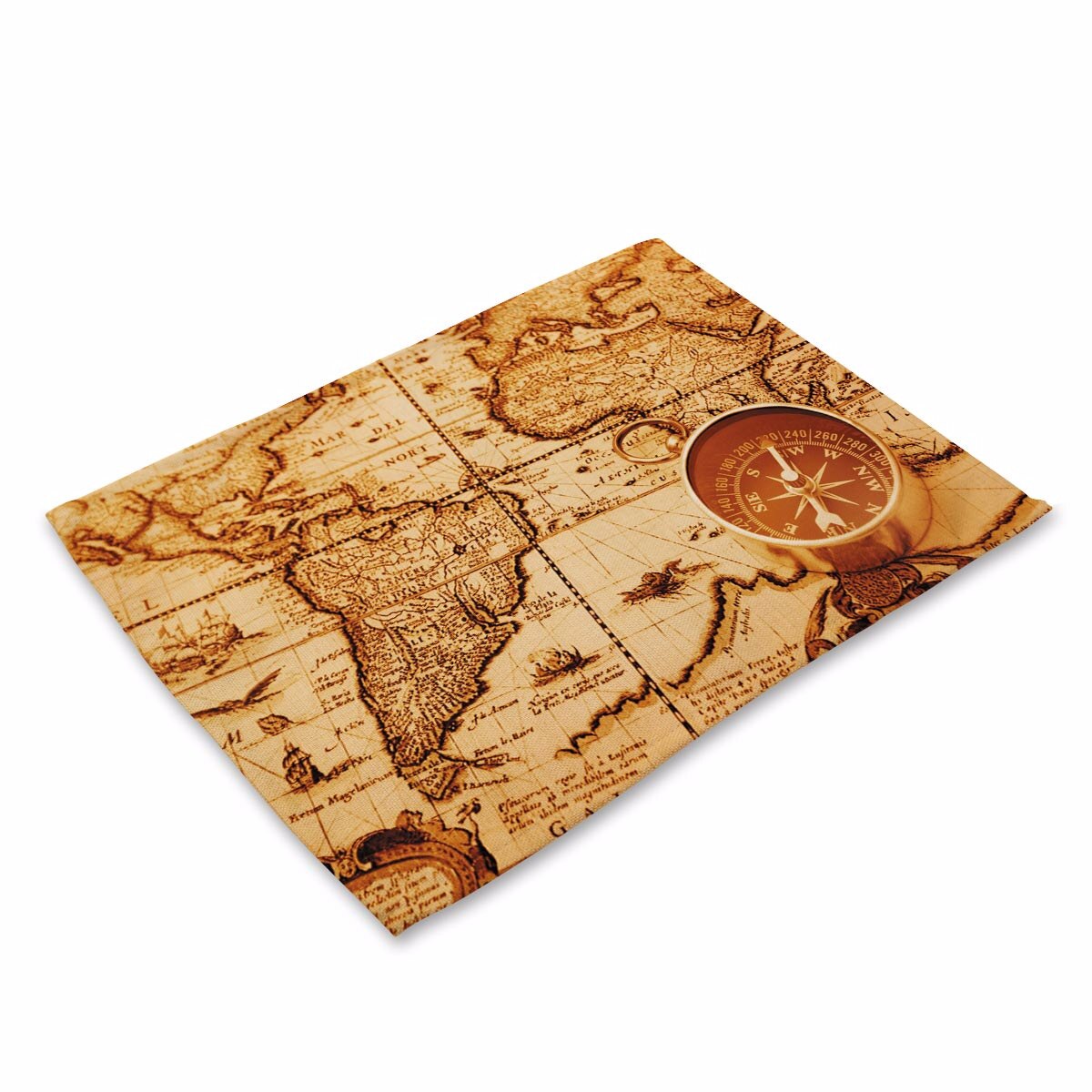 Mapa mundi impresso com navegação, tapetes para me... – Vicedeal