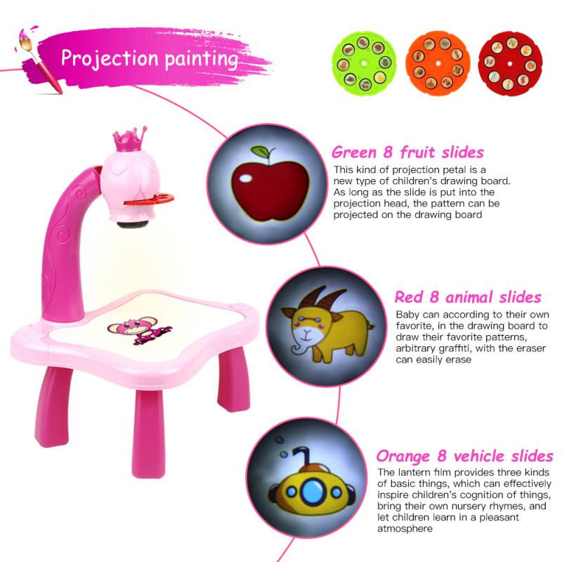 Kids Painting Board Desk Arts And Crafts Children ... – Grandado