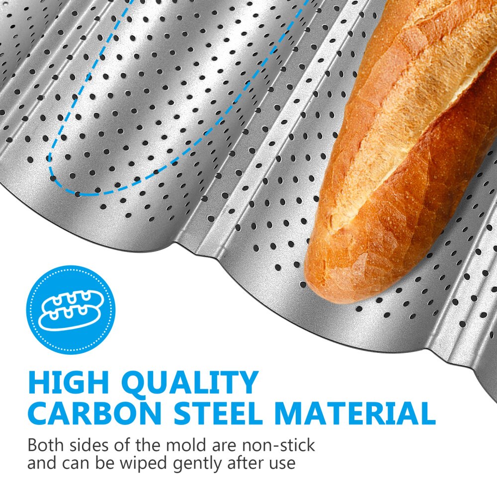 1 Pc Non-Stick Baker Bread Wave Baker Mold for Res... – Grandado