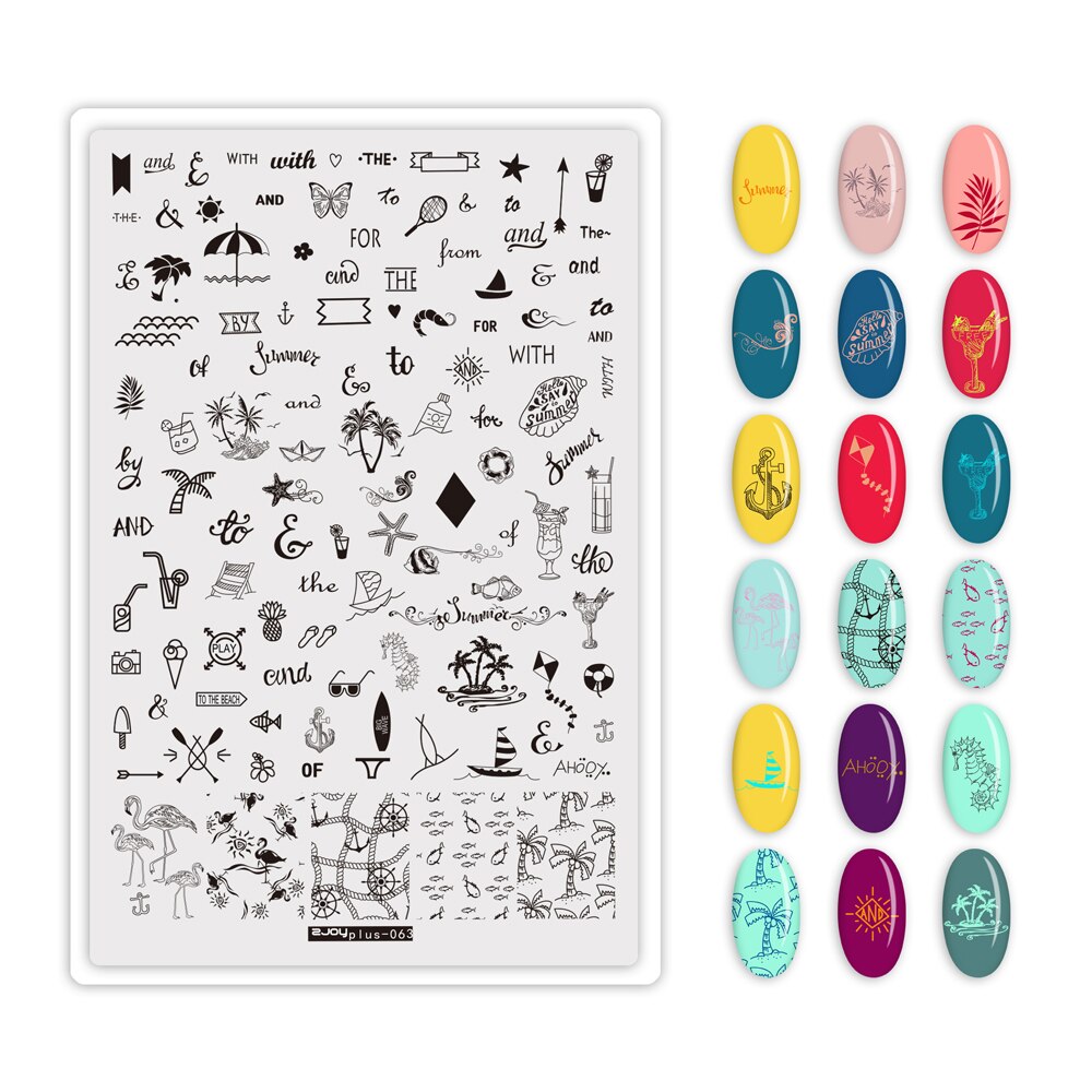 Large Stainless Steel Nail Plates Stamp Templates ... – Grandado