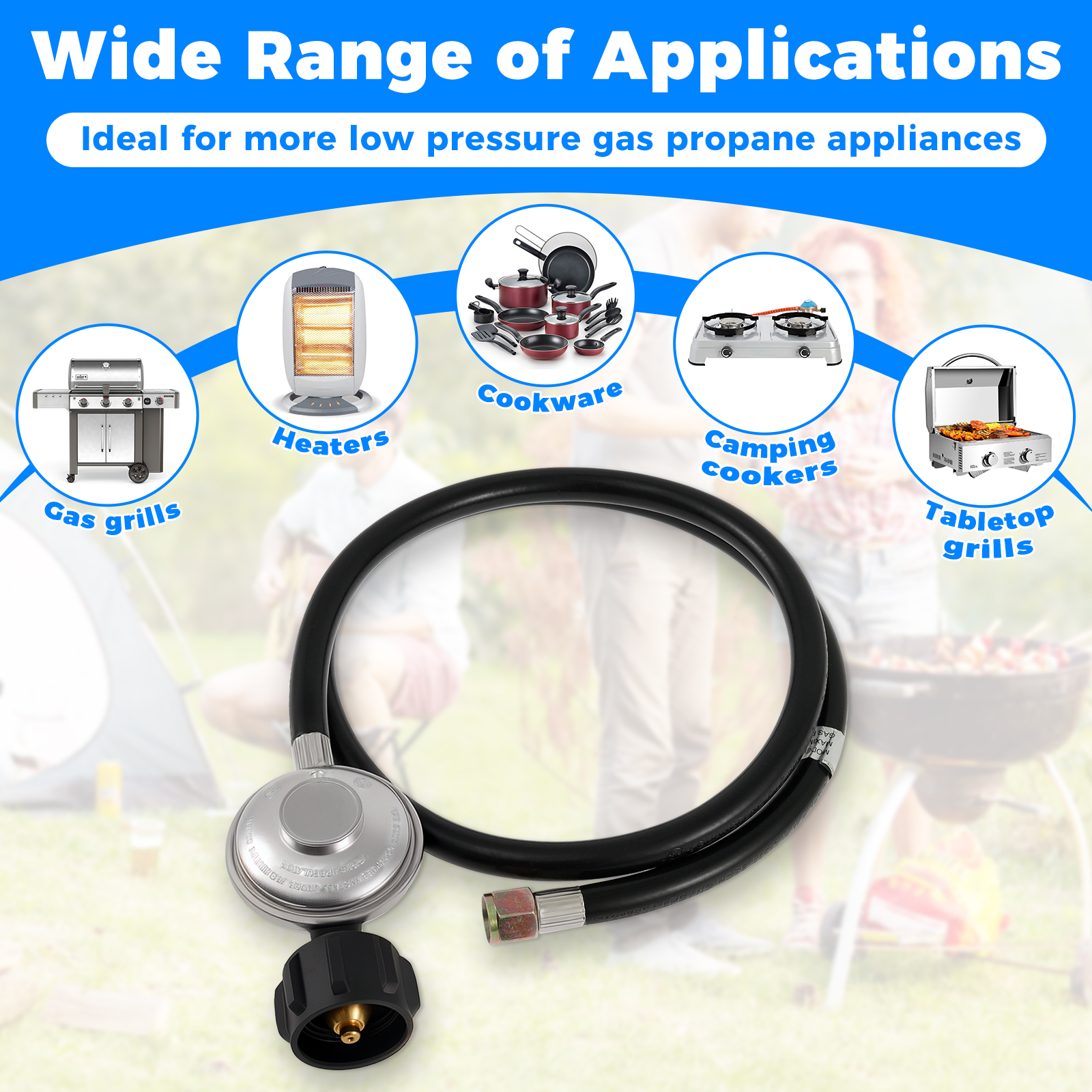 Stainless Steel Rubber Propane Regulator And Hose ... – Grandado