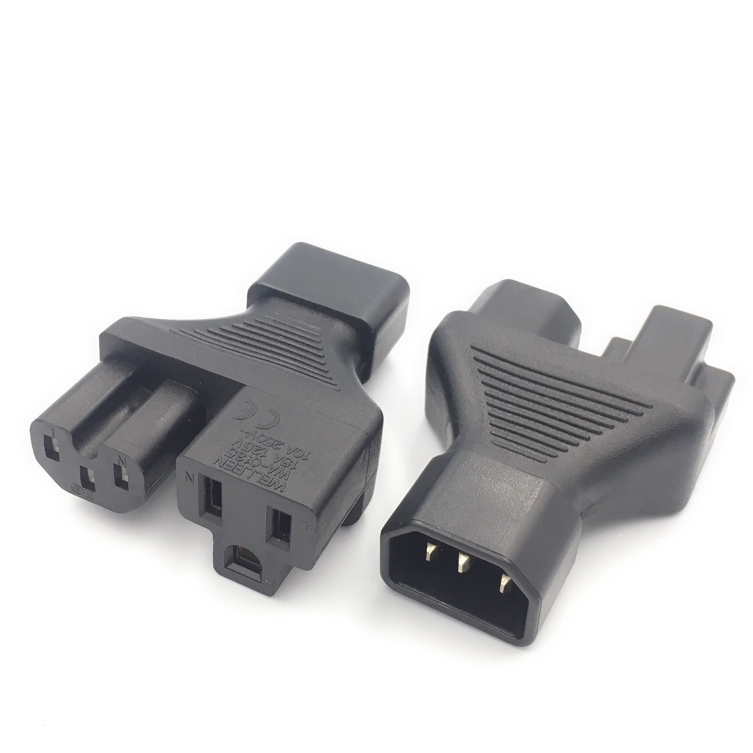 IEC 320 C14 mannelijke Nema 5-15R + C15 Power adap... – Vicedeal