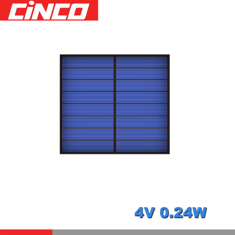 Poly Panel Solar 4V 0.24W 60mA Standard Epoxy mono... – Grandado