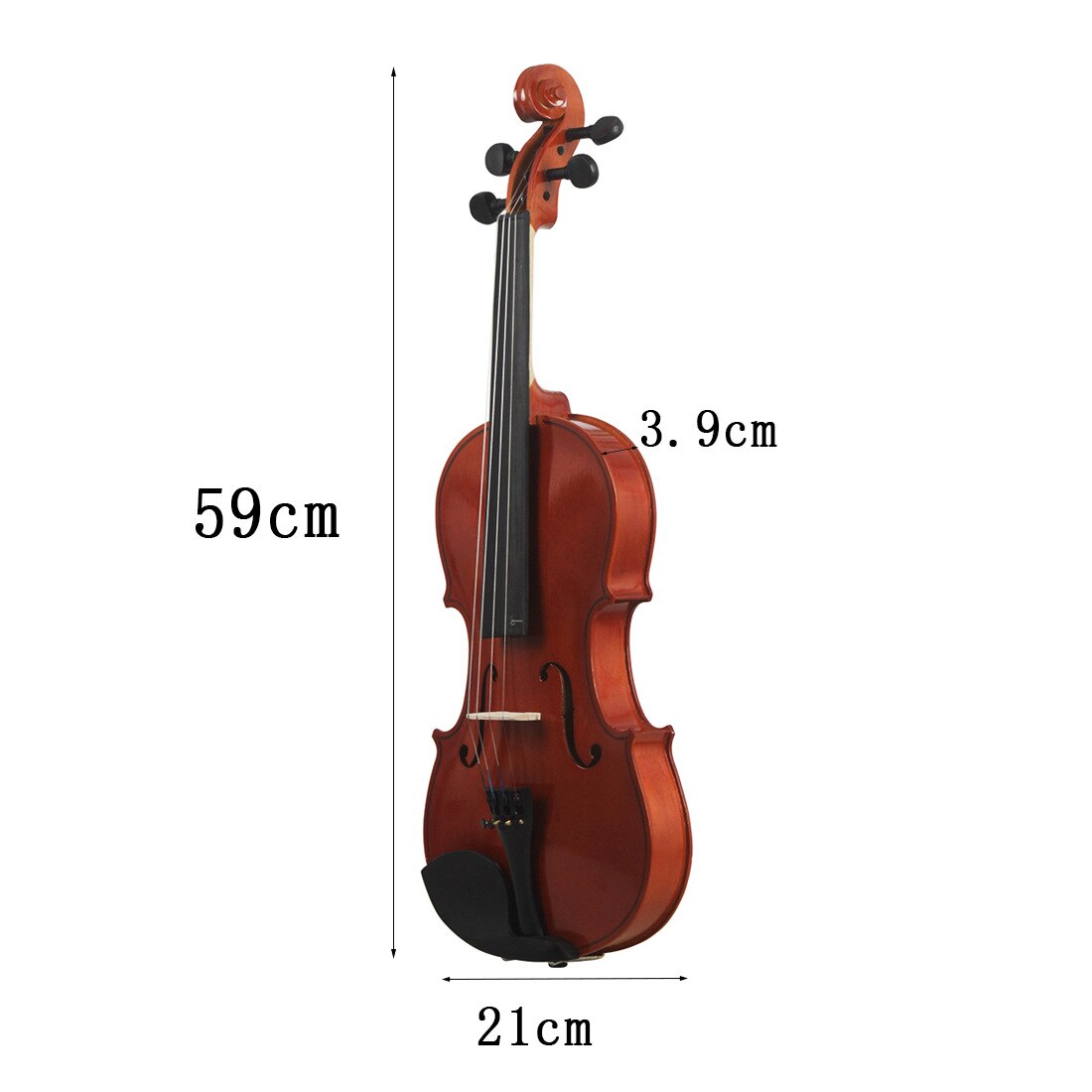Wooden Violin Solid Wood Popular Violin Practice f... – Grandado