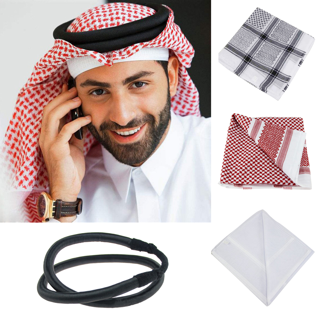 Dubai Arabische Ramadan Tulband Mannen Plaid Headw... – Grandado