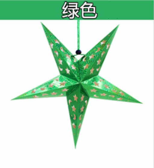 1pc 30cm Xmas Decor Pentagram Lampshade Star Paper... – Grandado