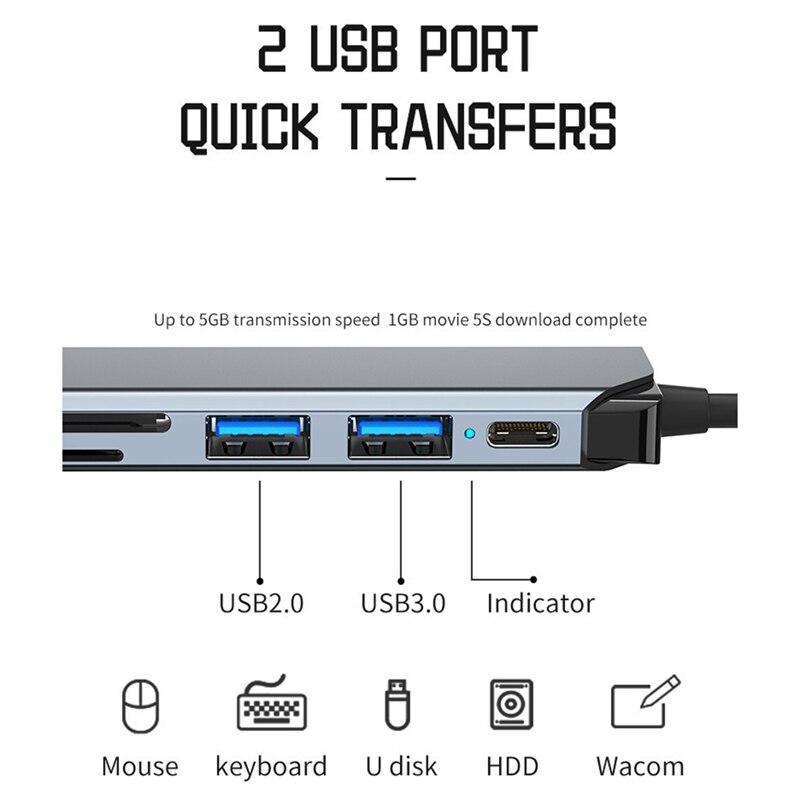 Type C Hub Docking Station for Huawei Apple Comput... – Vicedeal