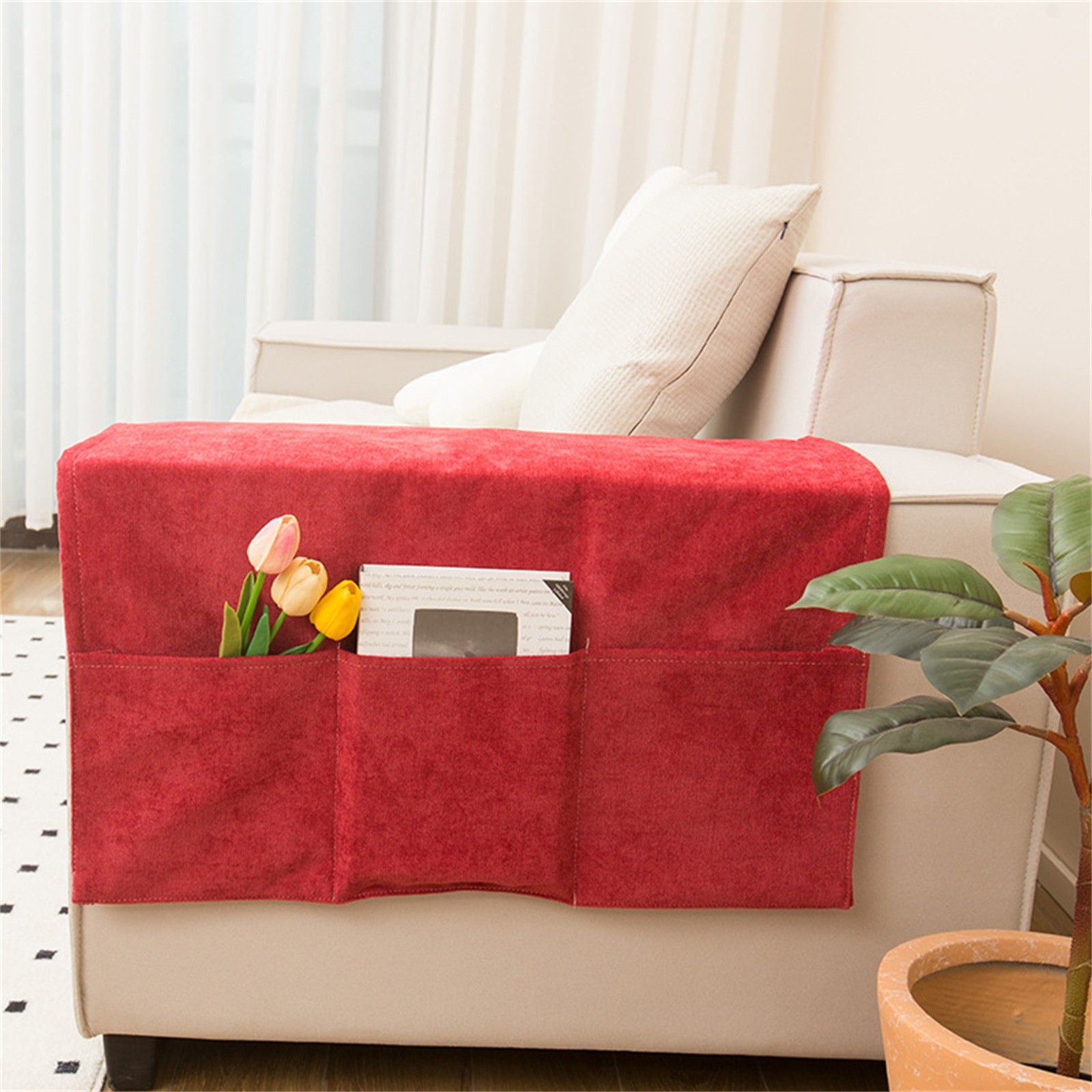 Sofa Armrest Organizer Pouch Sofa Cover Side Pocke... – Grandado
