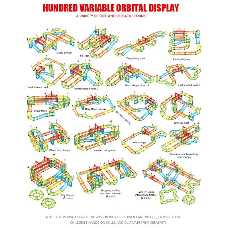DIY Electric Racing Rail Car Kids Train Track Mode... – Vicedeal