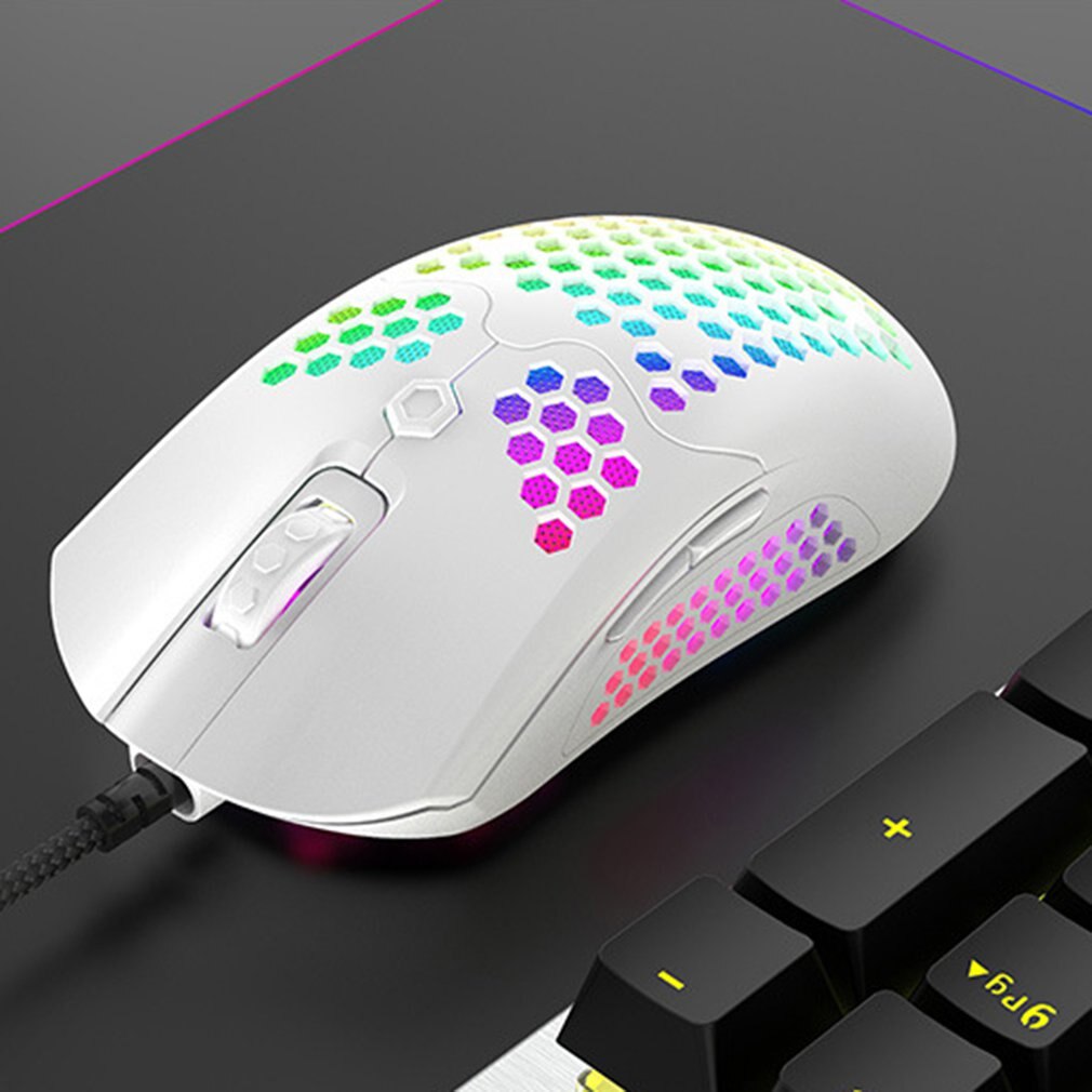 M5 Hollow-out Honeycomb Shell Gaming Mouse Colorfu... – Grandado