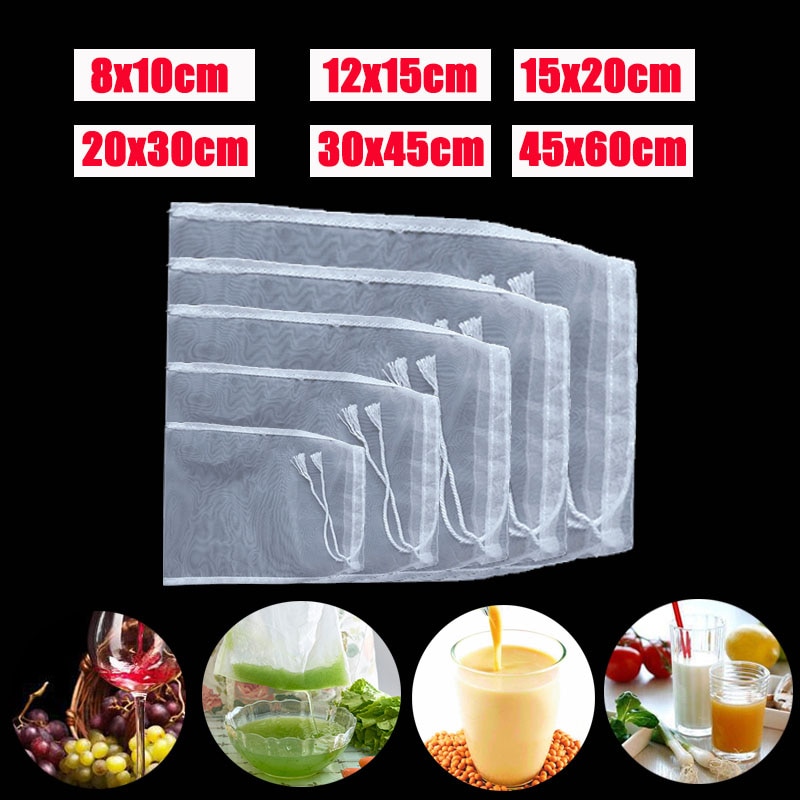 200 mesh Cheese Coffee nylon nut milk bags cotton ... – Grandado