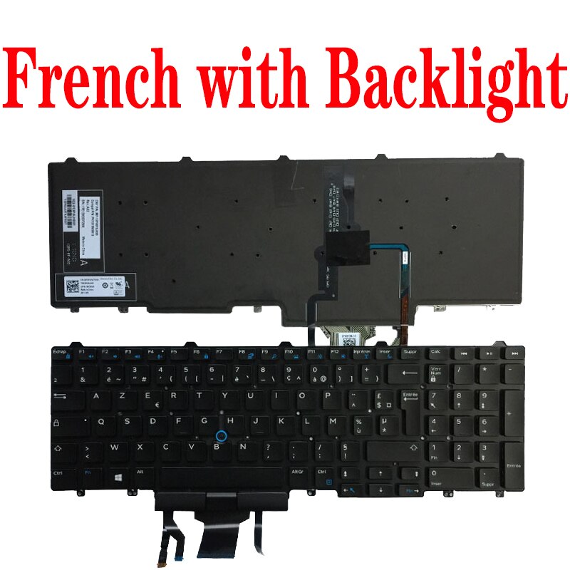 US/FR/French Laptop keyboard for Dell Latitude E55... – Grandado