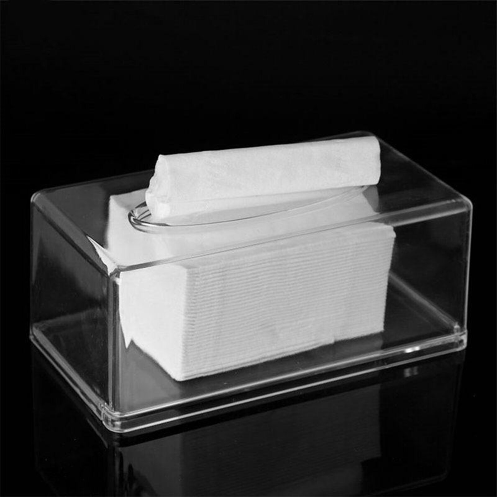 Clear Acrylic Tissue Box Napkin Paper Dispenser Ho... – Grandado