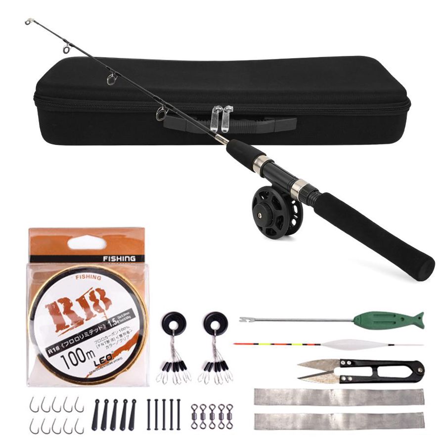 Ice Fishing Rod Set Winter Fishing Raft Fishing Rod Fishing Rod ...