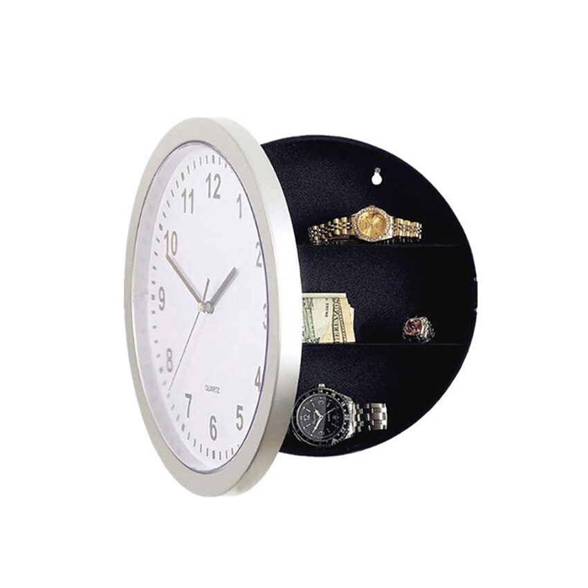 Wall Clock with Hidden Personal Storage Space 25cm... – Vicedeal