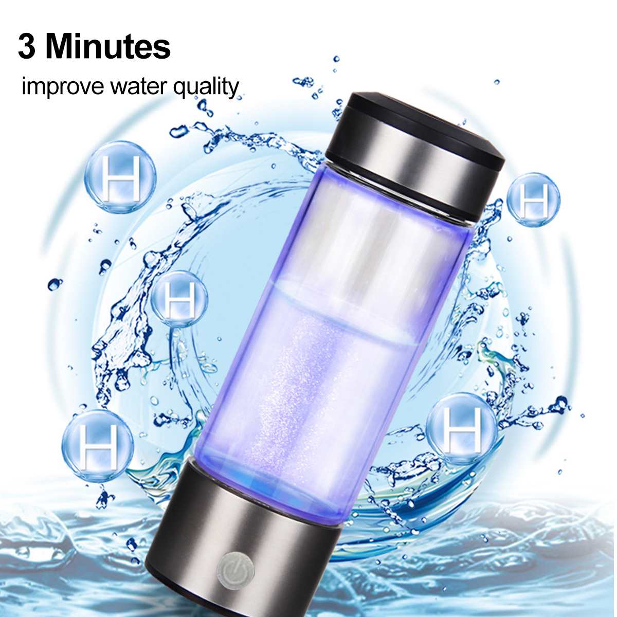 Hydrogen Generator Cup Water Filter 3mins 420ML Al... – Grandado