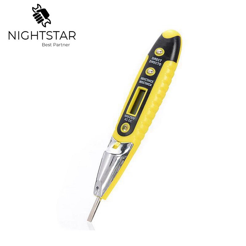 Voltage Digital Detector Non-Contact Electric Test Pen 12~250V AC DC ...