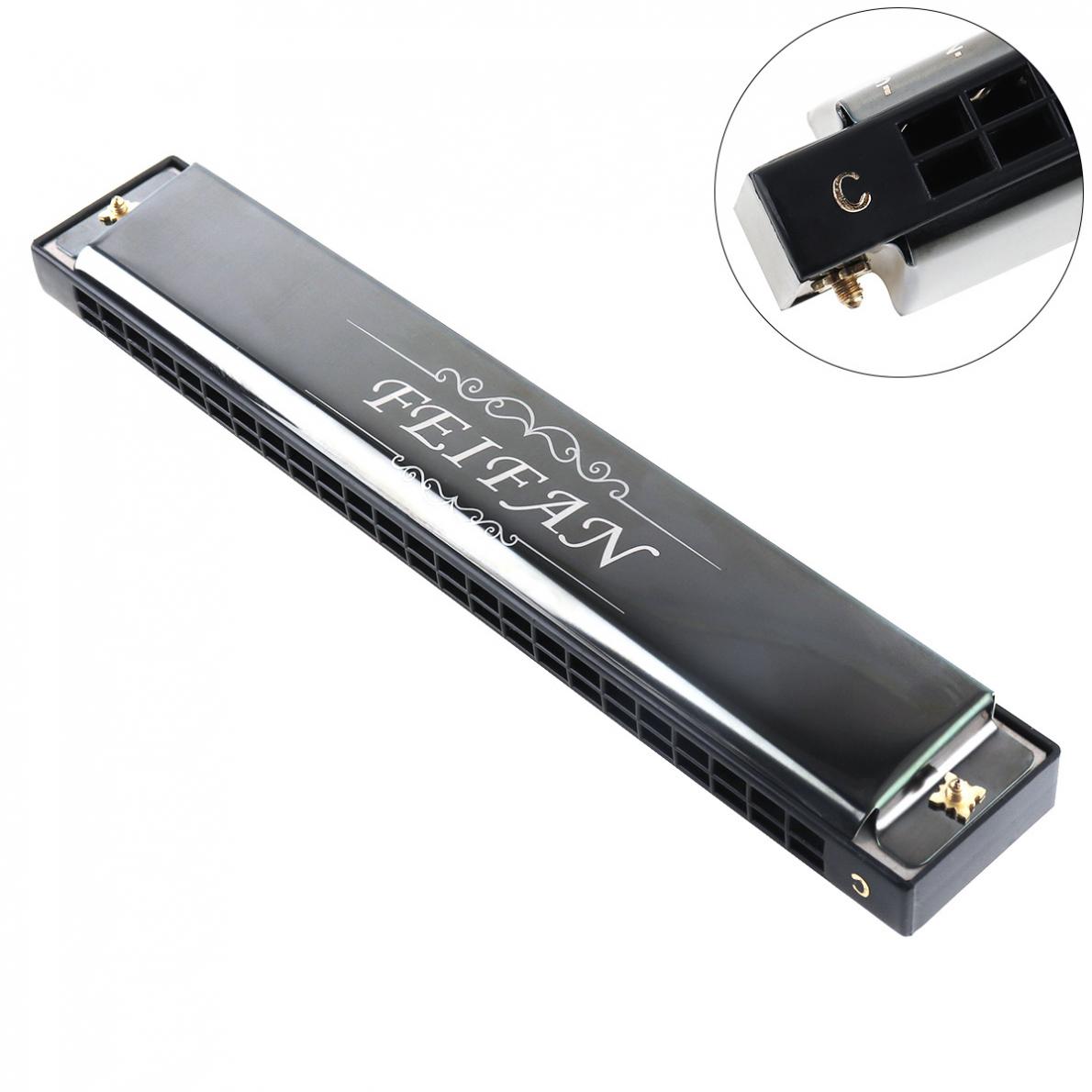 Armónica negra mate de 24 agujeros y 8k armónicas ... – Grandado