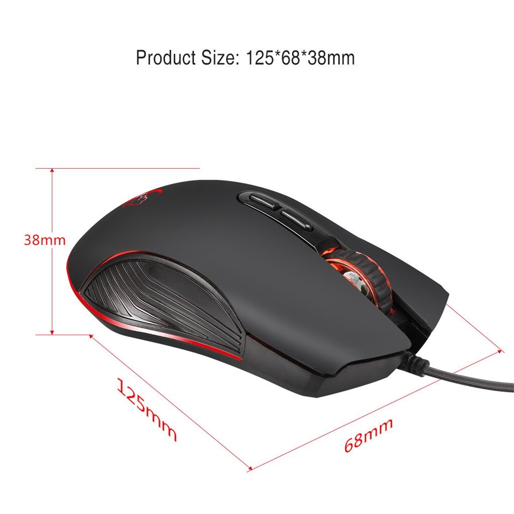 Led Optical Usb Wired Gaming Mice Mouse 7buttons 3... – Grandado