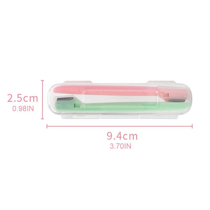2 Pcs Mini Protable Eyebrow Razor Durable Stainles... – Vicedeal