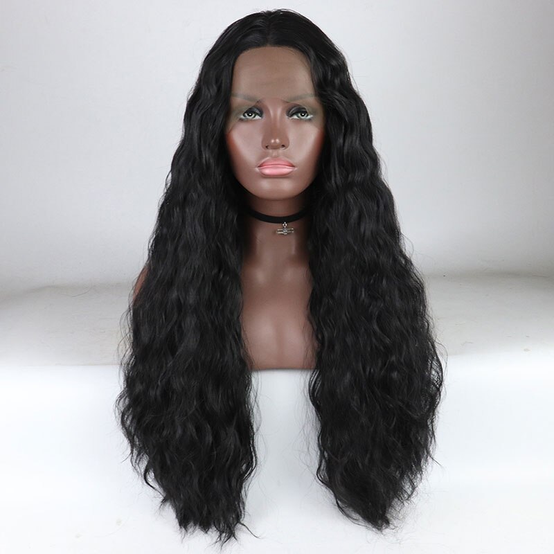 Bombshell Deep Loose Water Wave Synthetic Lace Fro... – Vicedeal