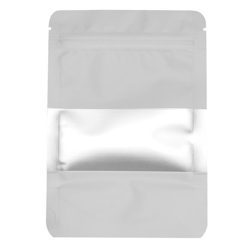 100pcs Aluminized Reclosable Zip Bags with Clear W... – Grandado