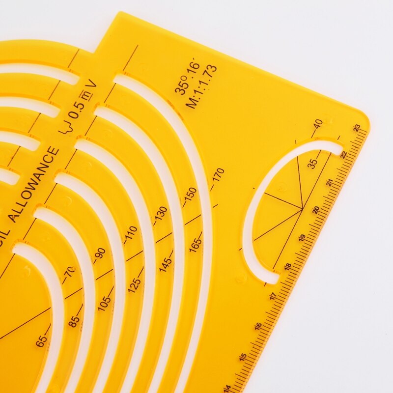 K Resin Ellipses Drafting Templates Large Isometri... – Grandado