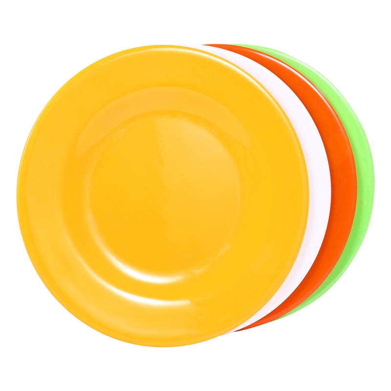 4pc Melamine Colorful Plate Dining Plate Serving P... – Vicedeal